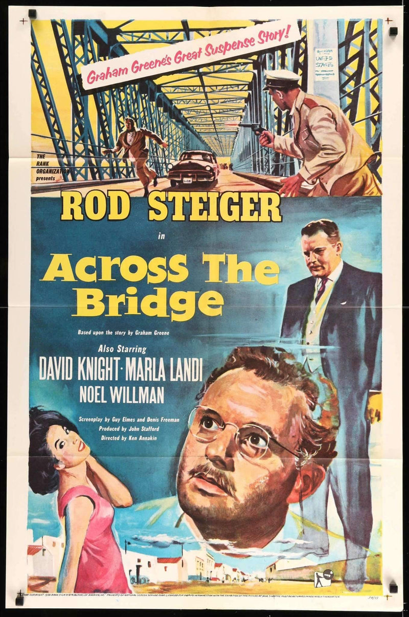 Across the Bridge (1957) Original One-Sheet Movie Poster - 27" x 41 ...