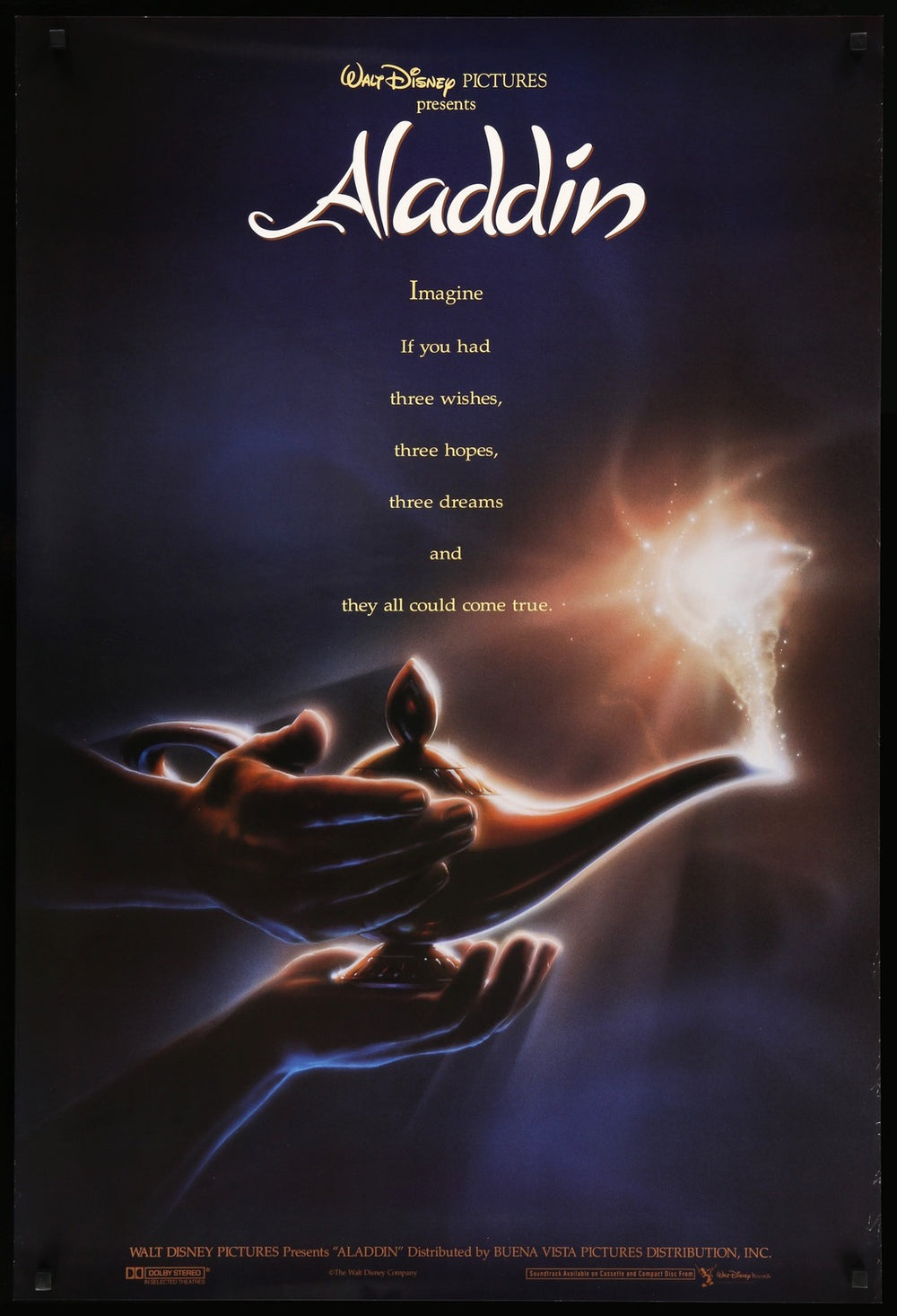 Aladdin (1992) Original One-Sheet Movie Poster - Original Film Art ...