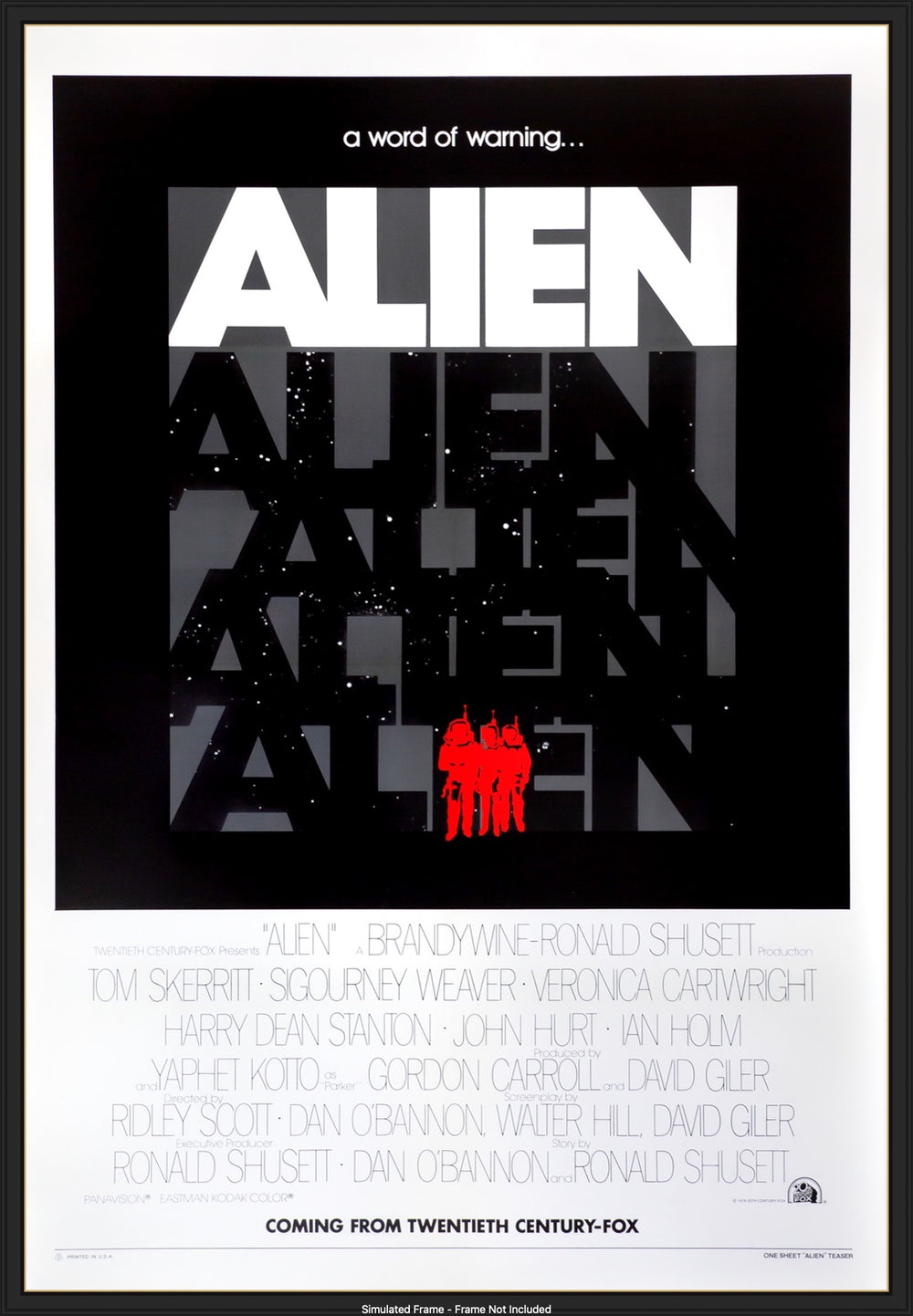 Alien (1979) Original One-Sheet Teaser Movie Poster - Original Film Art ...