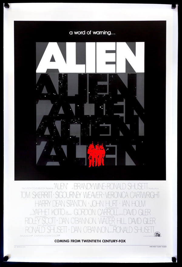 Alien (1979) Original One-Sheet Teaser Movie Poster - Original Film Art ...