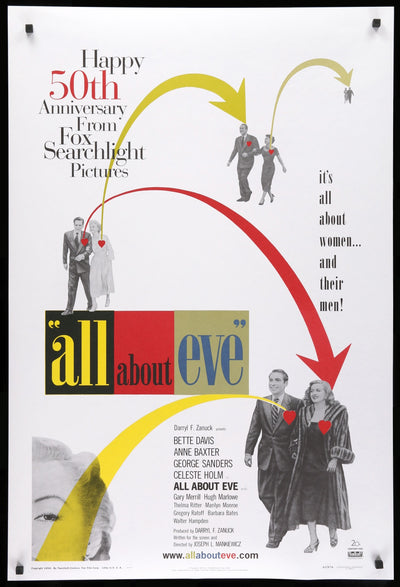 All About Eve (1950) Original R2000 One Sheet Movie Poster - Original ...