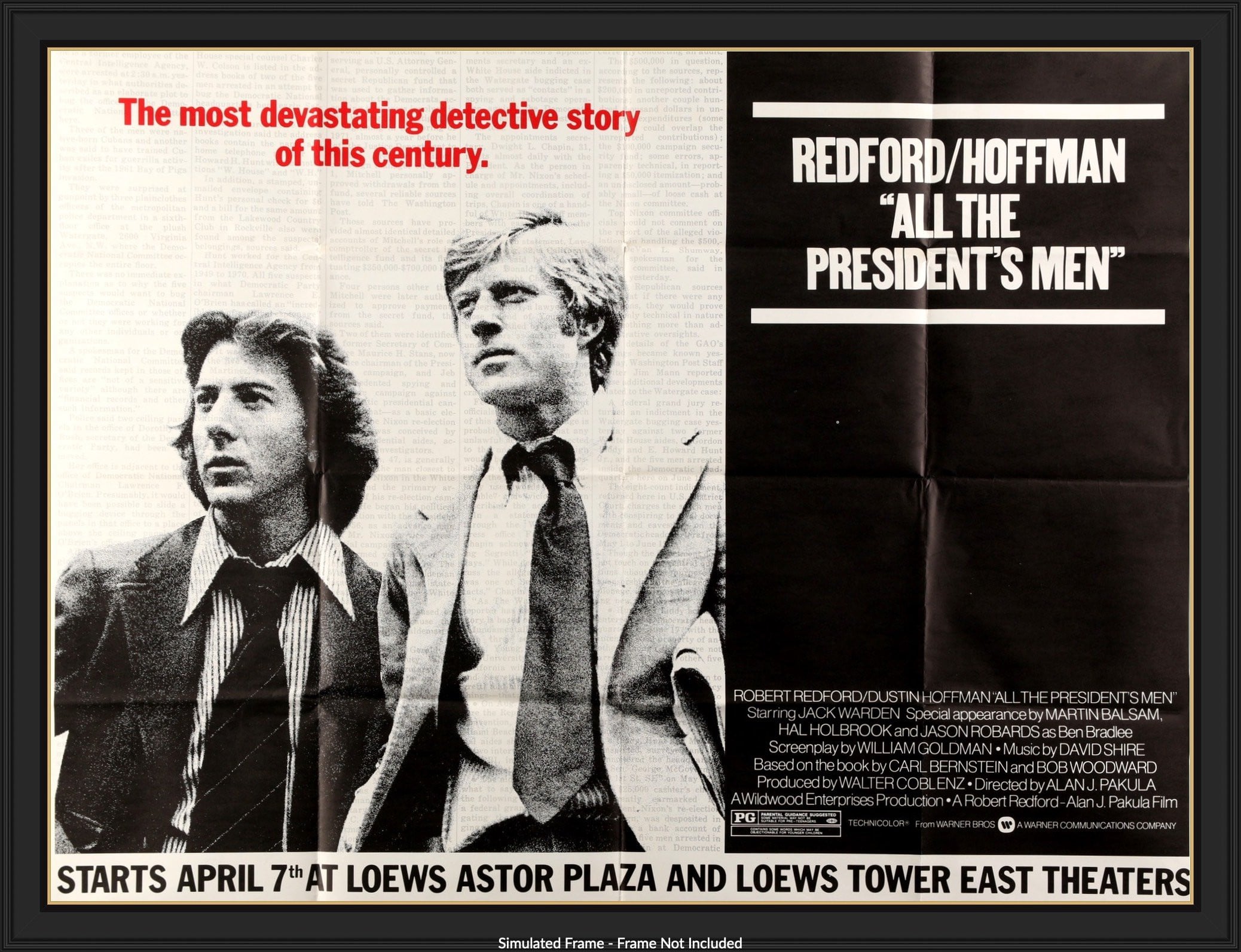 All the President's Men (1976) Original Subway Movie Poster - Original ...