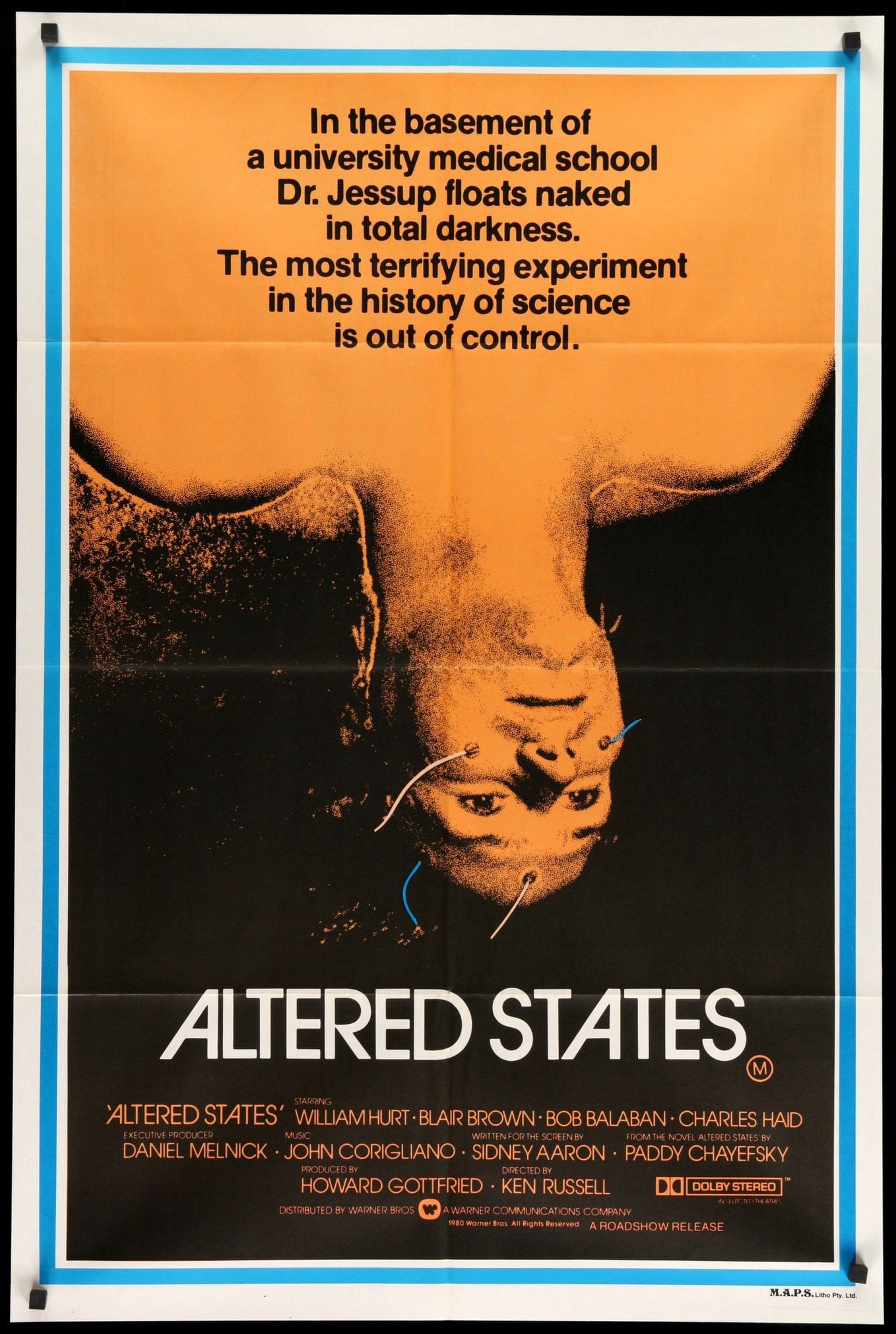 Altered States (1980) Original Australian One-Sheet Movie Poster ...