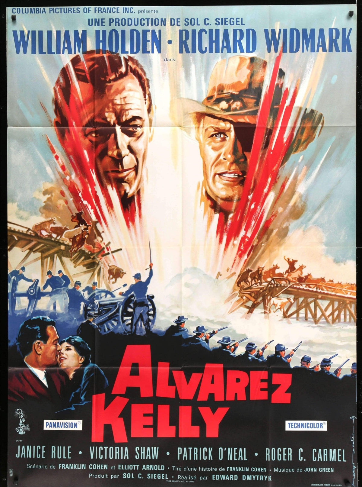 Alvarez Kelly (1966) Original French Grande Movie Poster - 45" x 62" - Original Film Art ...