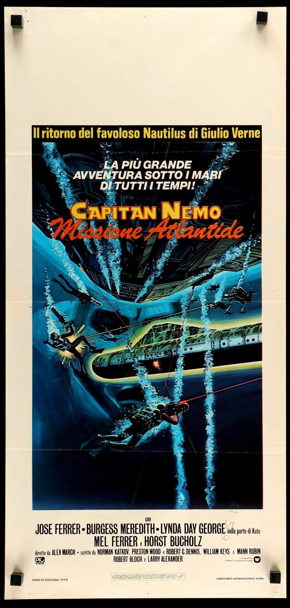 The Amazing Captain Nemo (1978) Original Italian Movie Poster ...