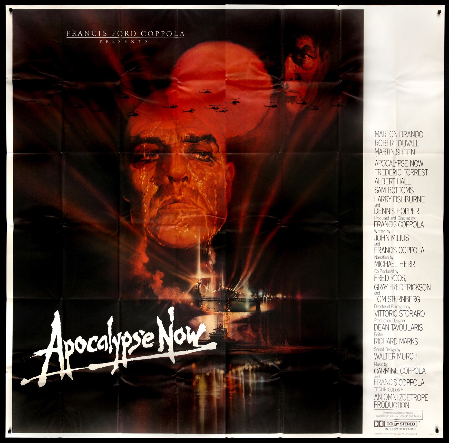Apocalypse Now (1979) Original Six-Sheet Movie Poster - Original Film ...