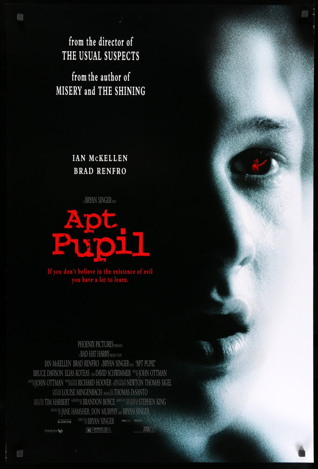 Apt Pupil (1998) Original One-Sheet Movie Poster - Original Film Art ...