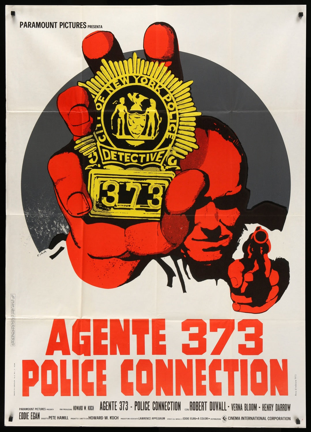 Badge 373 (1973) Original Italian 2 Fogli Movie Poster - Original Film ...