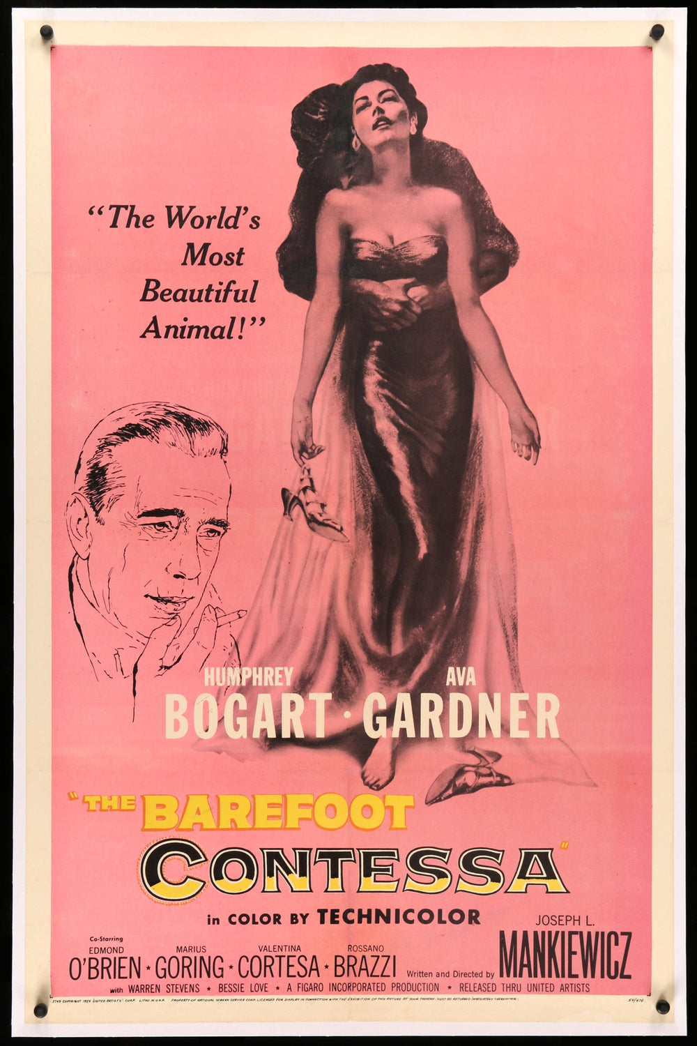 The Barefoot Contessa (1954) Original One-Sheet Movie Poster - Original ...