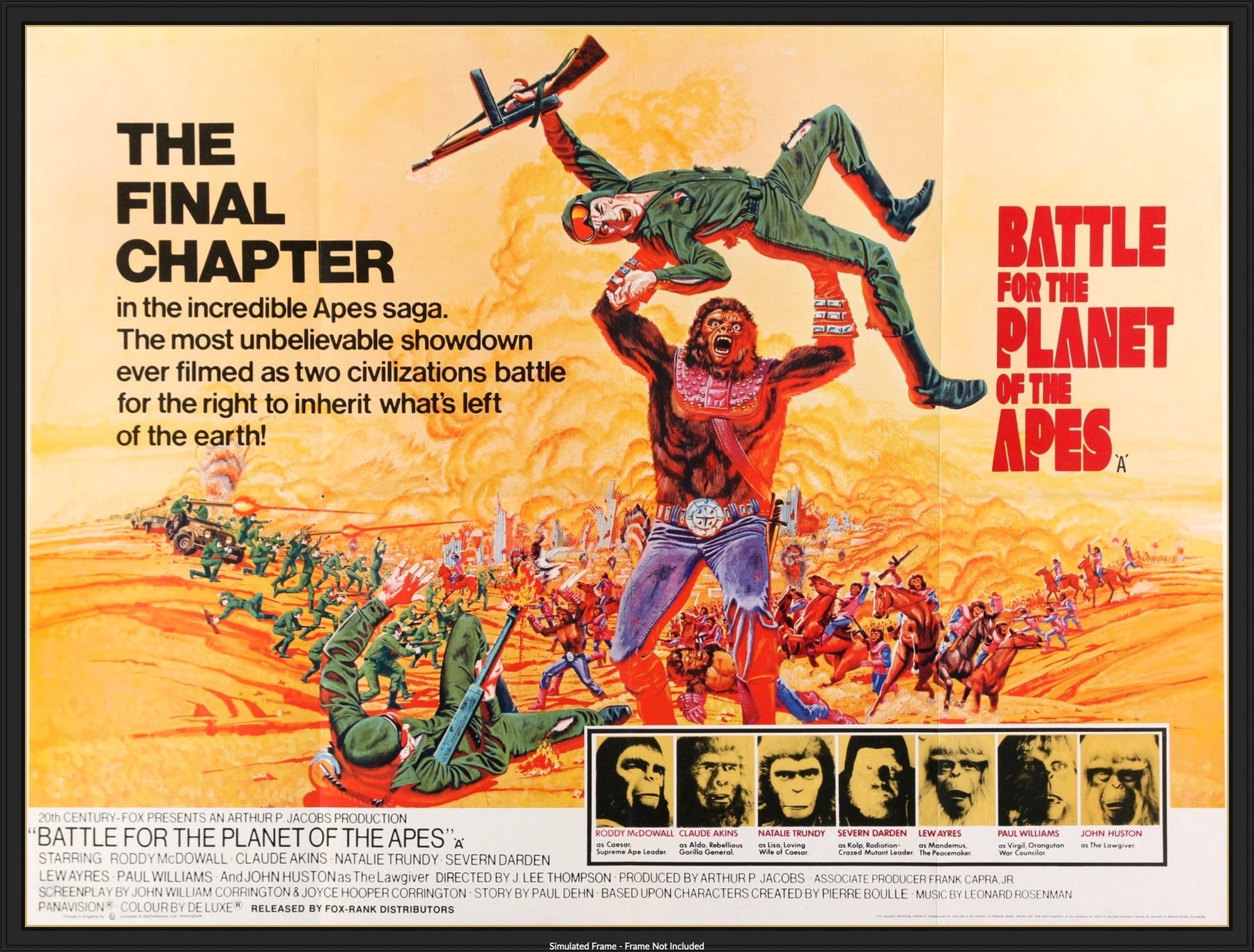 Battle For the Planet of the Apes (1973) British Quad Movie Poster ...