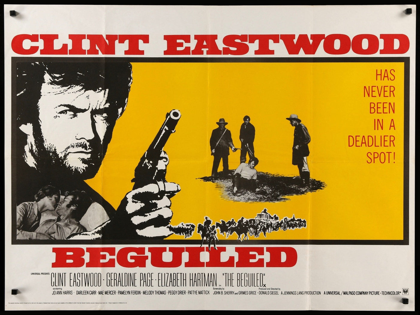 The Beguiled (1971) Original British Quad Movie Poster - Original Film ...