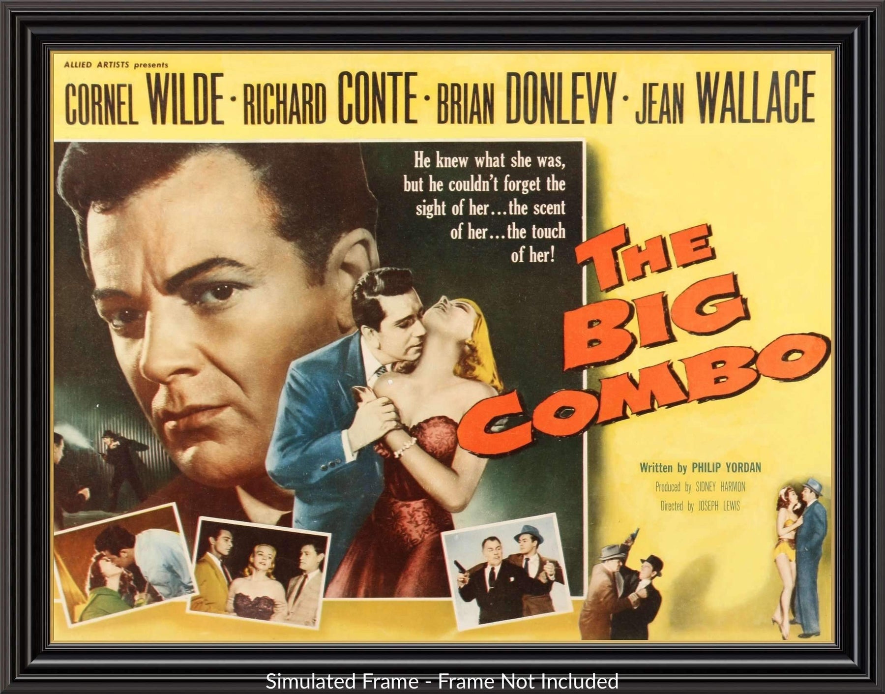 The Big Combo (1955) Original Linen-backed Half-Sheet Movie Poster ...