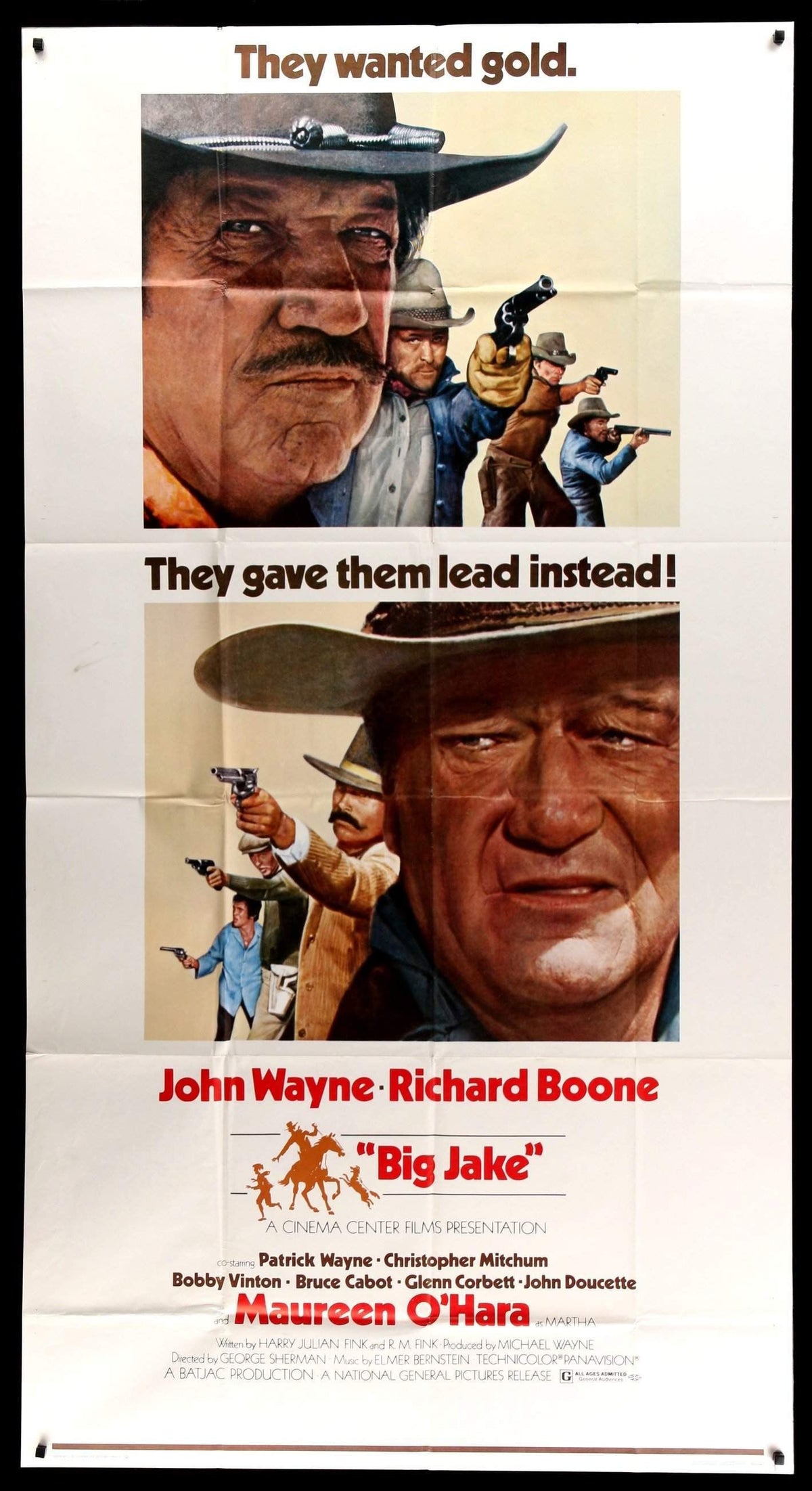 Big Jake (1971) Original Three-Sheet Movie Poster - Original Film Art ...