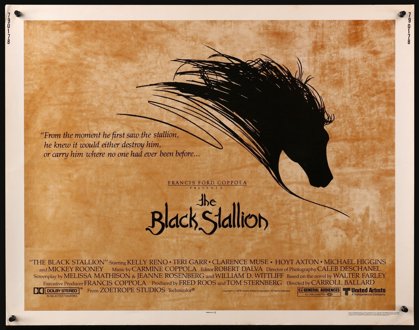 Black Stallion (1979) Original Half Sheet Movie Poster - Original Film ...