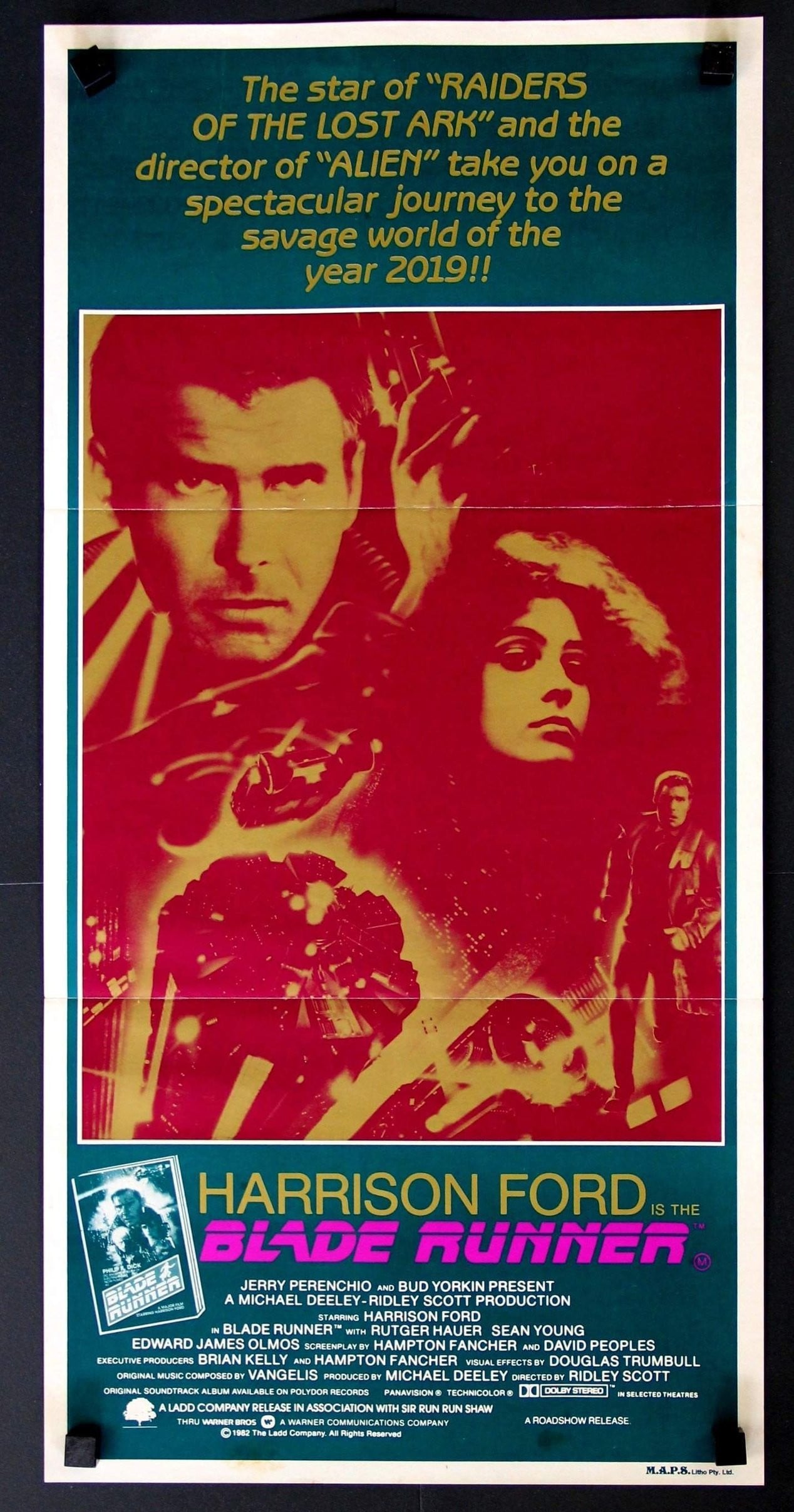 Blade Runner (1982) Original Australian Daybill Movie Poster - Original ...