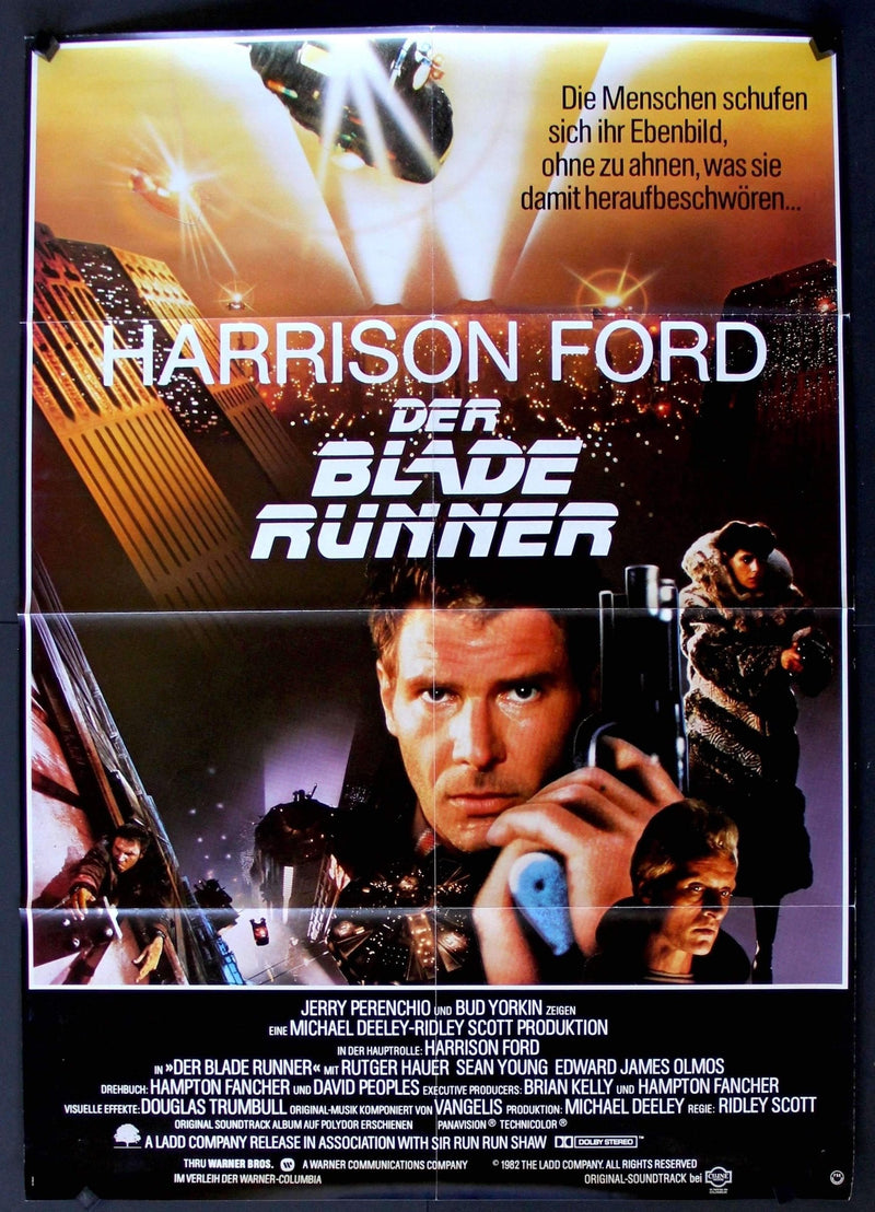 Blade Runner (1982) Original German A1 Movie Poster - 23" x 33 ...