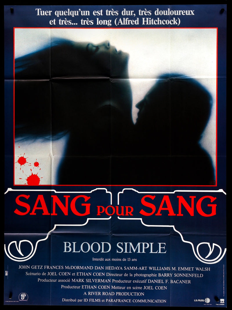 Blood Simple (1985) Original French Grande Movie Poster - Original Film ...