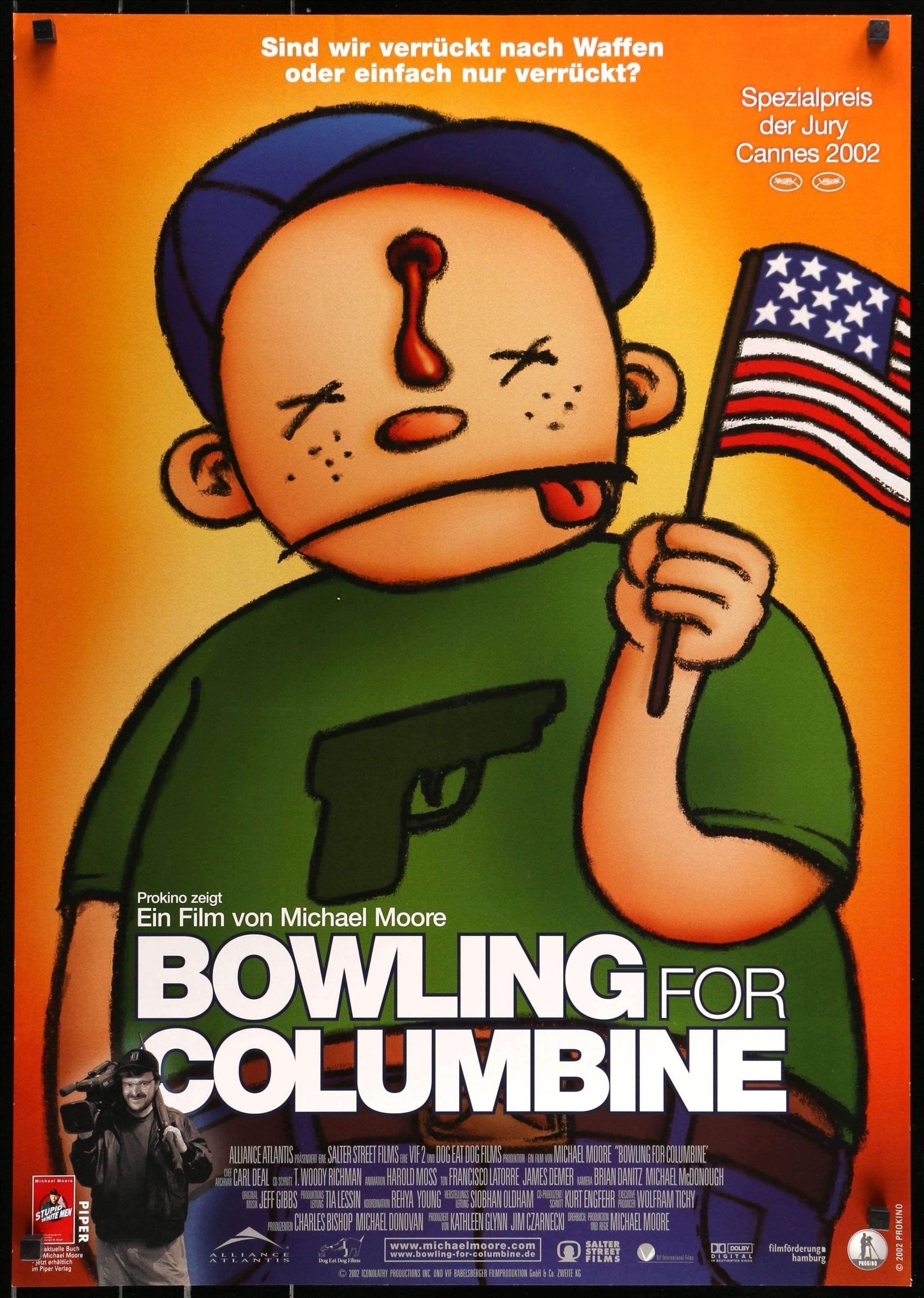 Bowling for Columbine (2002) Original German A1 Movie Poster 23" x 33 ...