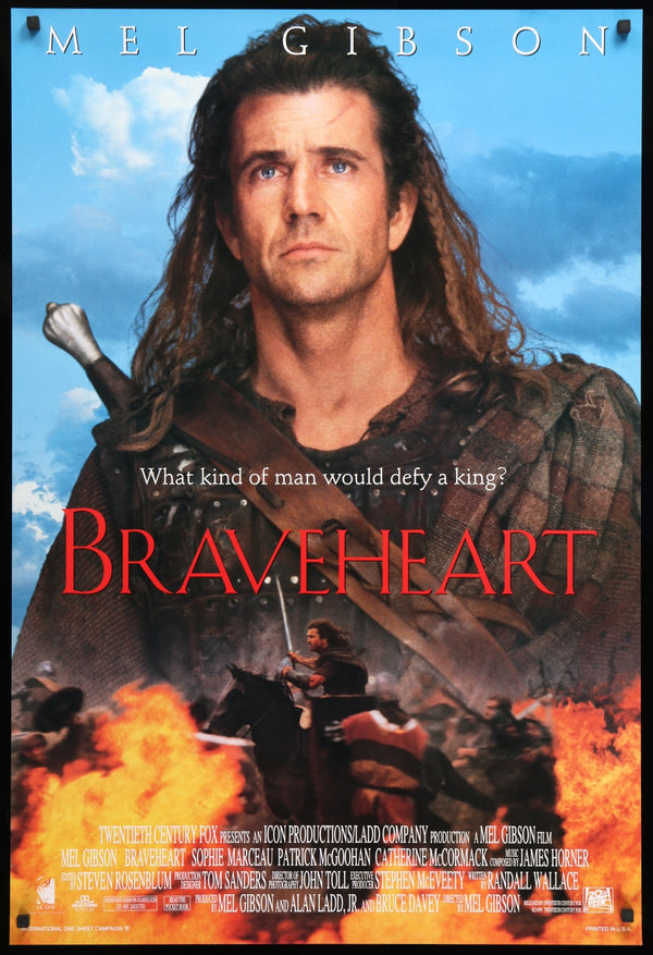 Braveheart (1995) Original International One-Sheet Movie Poster - Original Film Art - Vintage ...