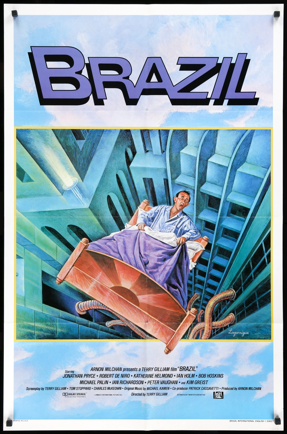 Brazil (1985) Original One-Sheet Movie Poster - Original Film Art ...