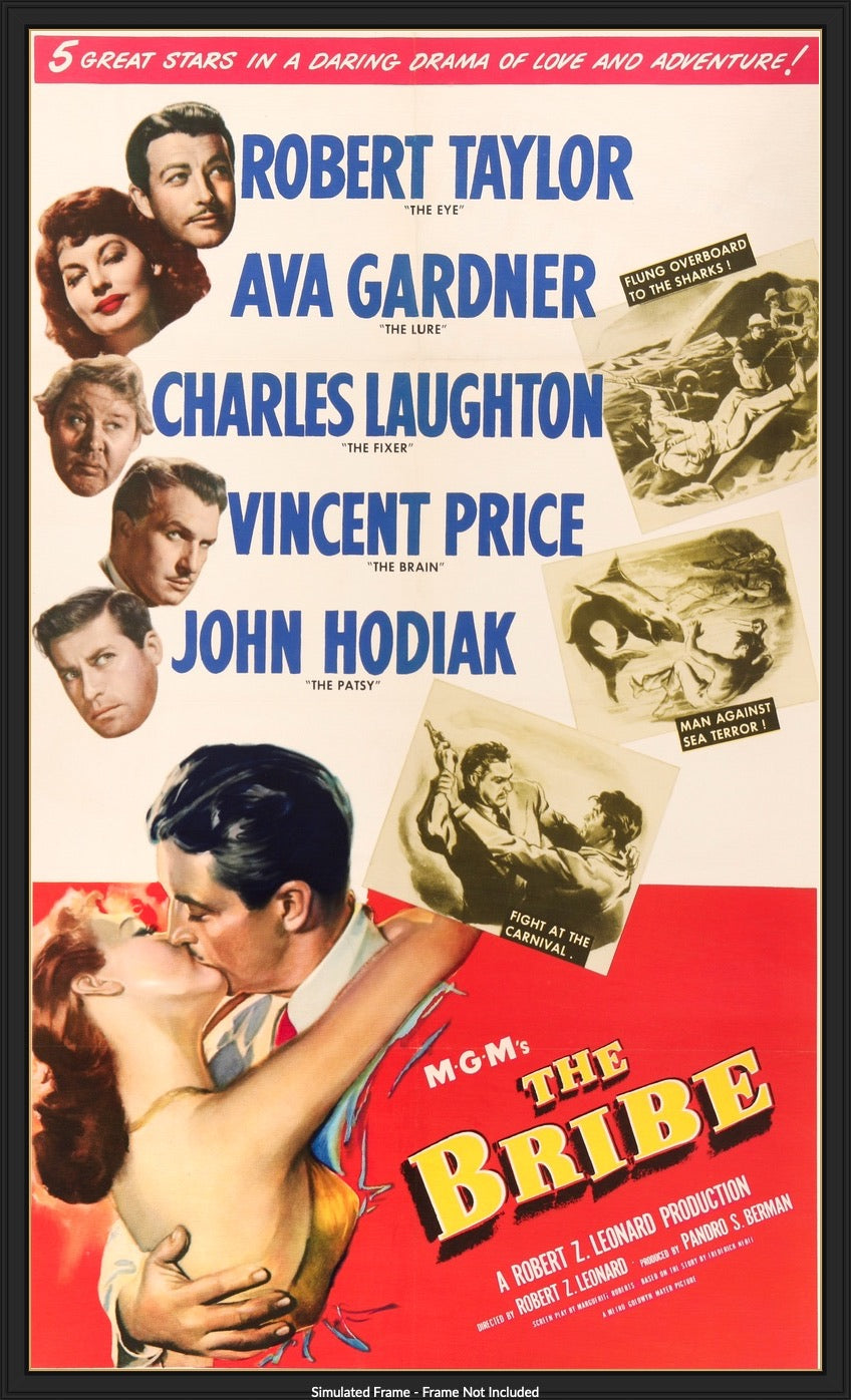 Bribe (1949) Original One-Sheet Movie Poster - Original Film Art - Vintage Movie Posters