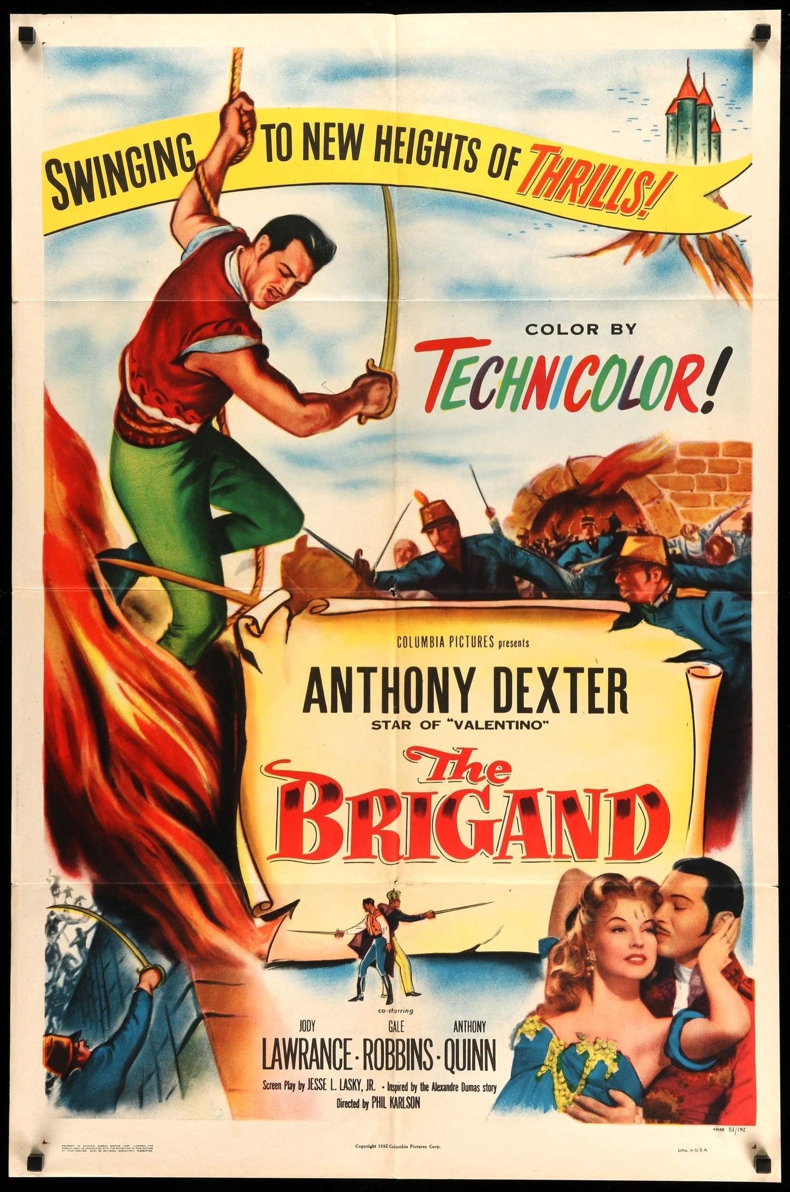 Brigand (1952) Original One-Sheet Movie Poster - Original Film Art ...