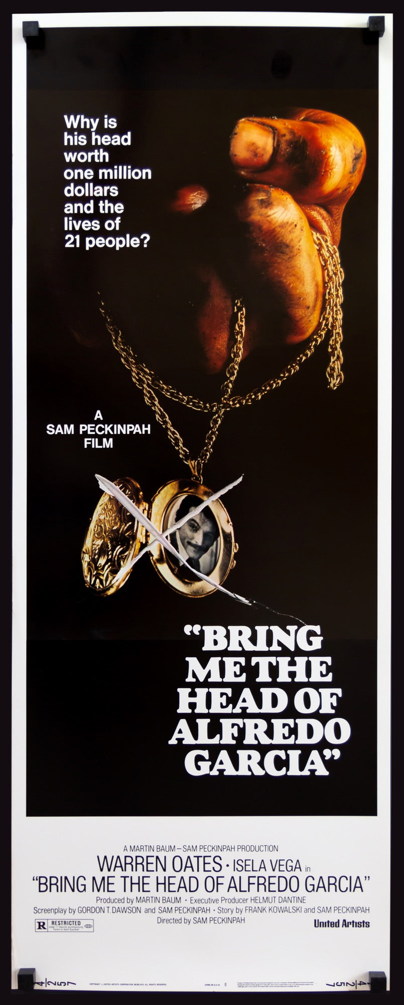 Bring Me the Head of Alfredo Garcia (1974) Insert Movie Poster ...