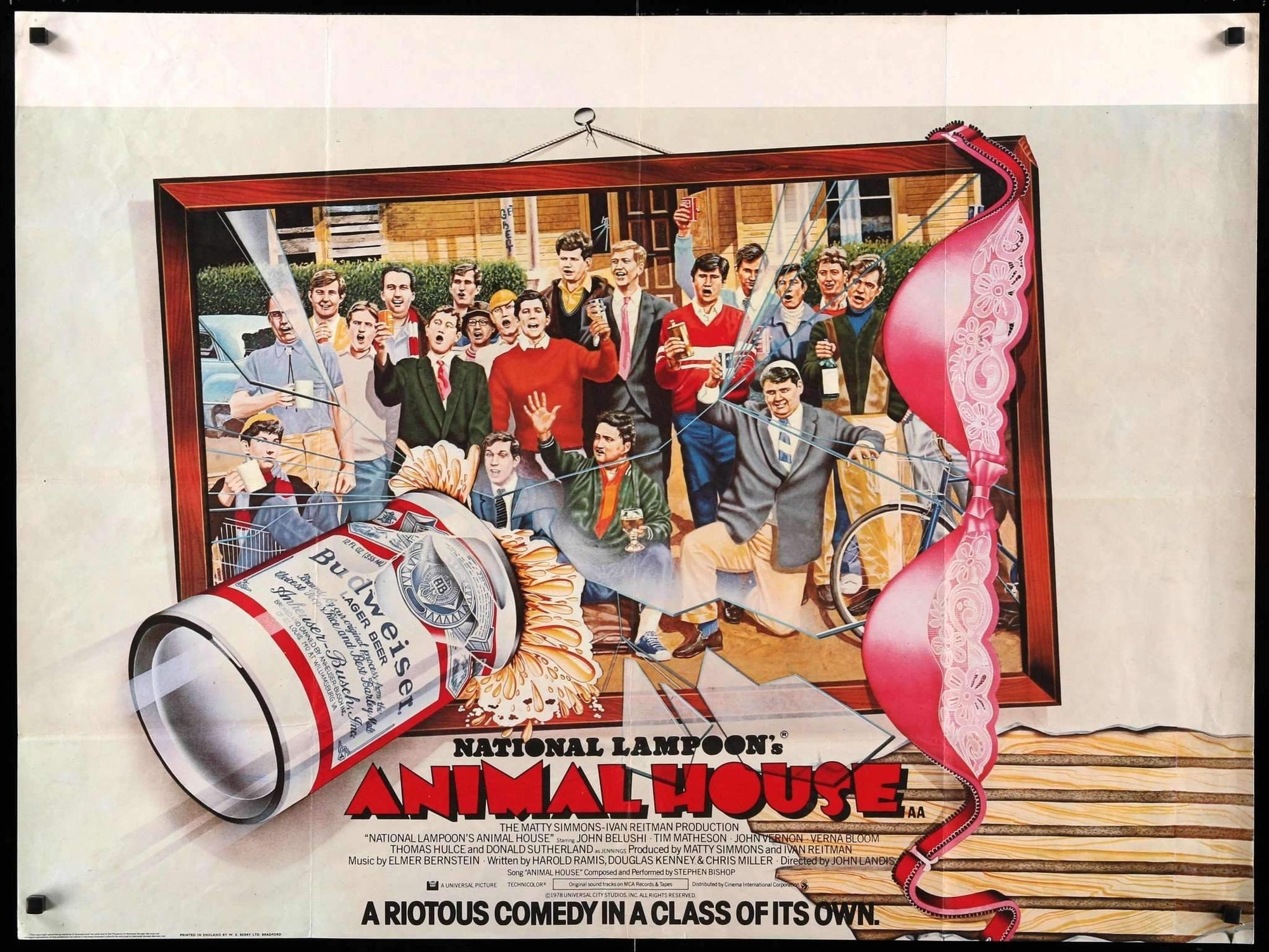 Animal House (1978) Original British Quad Movie Poster - Original Film ...
