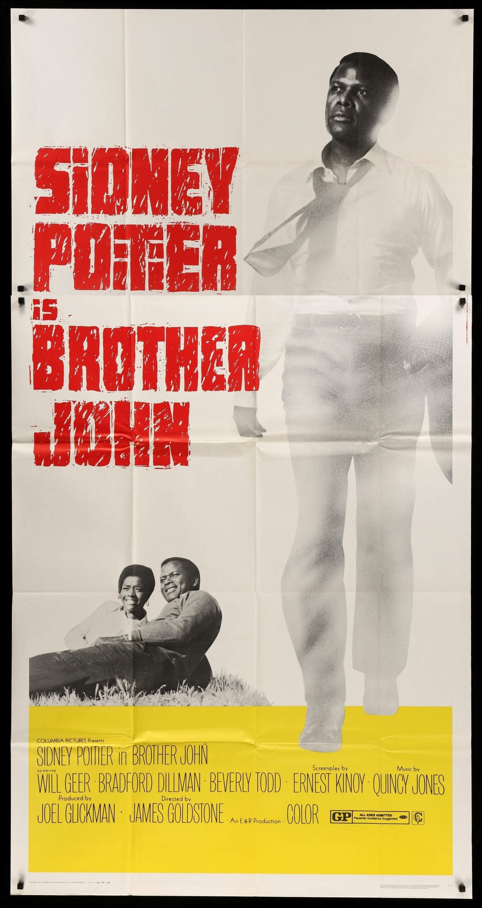Brother John (1971) Original Three-Sheet Movie Poster - Original Film ...