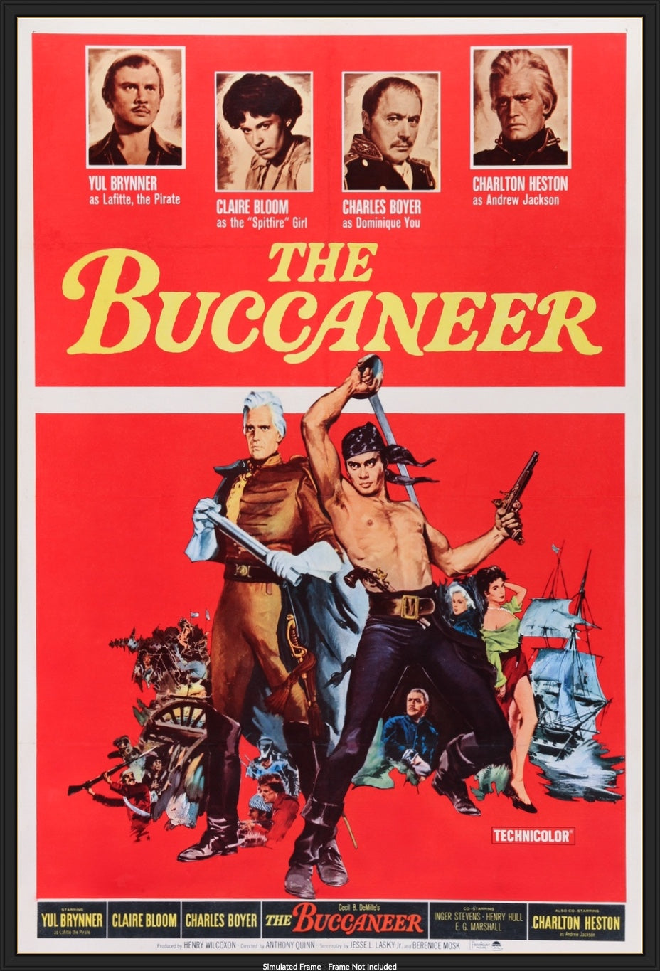 The Buccaneer (1958) Original One-Sheet Movie Poster - Original Film ...