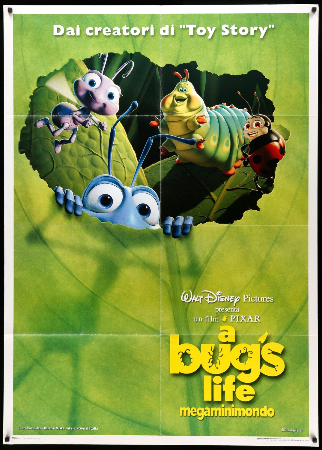 A Bug's Life (1998) Original Italian 2 Fogli Movie Poster - Original ...