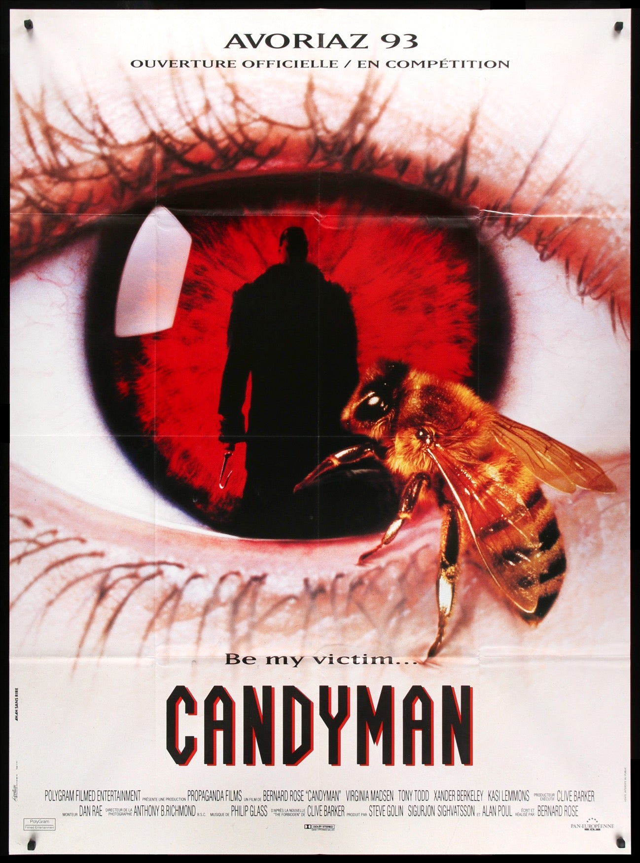 Candyman (1992) Original French Grande Movie Poster - Original Film Art - Vintage Movie Posters