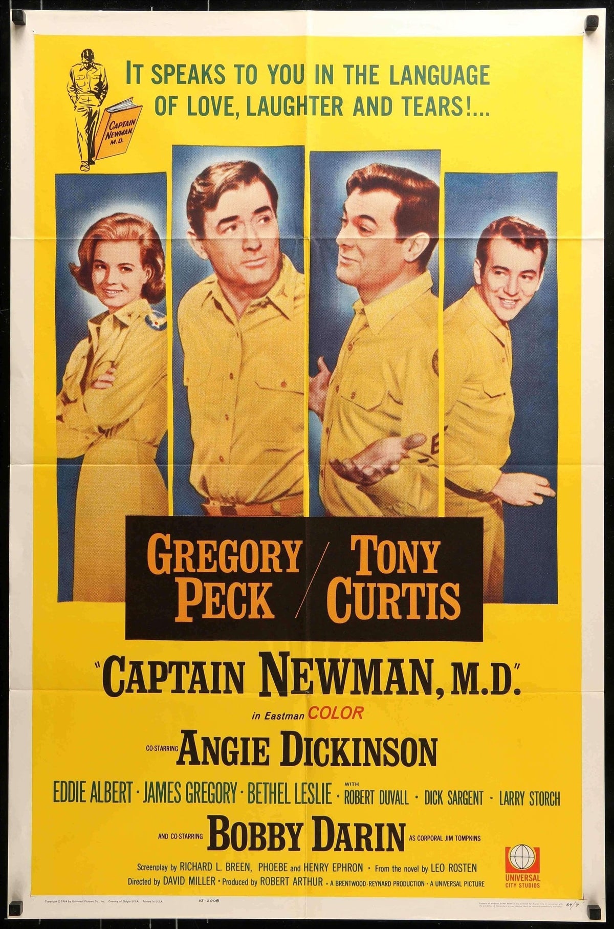 Captain Newman, M.D. (1964) Original One-Sheet Movie Poster - Original ...