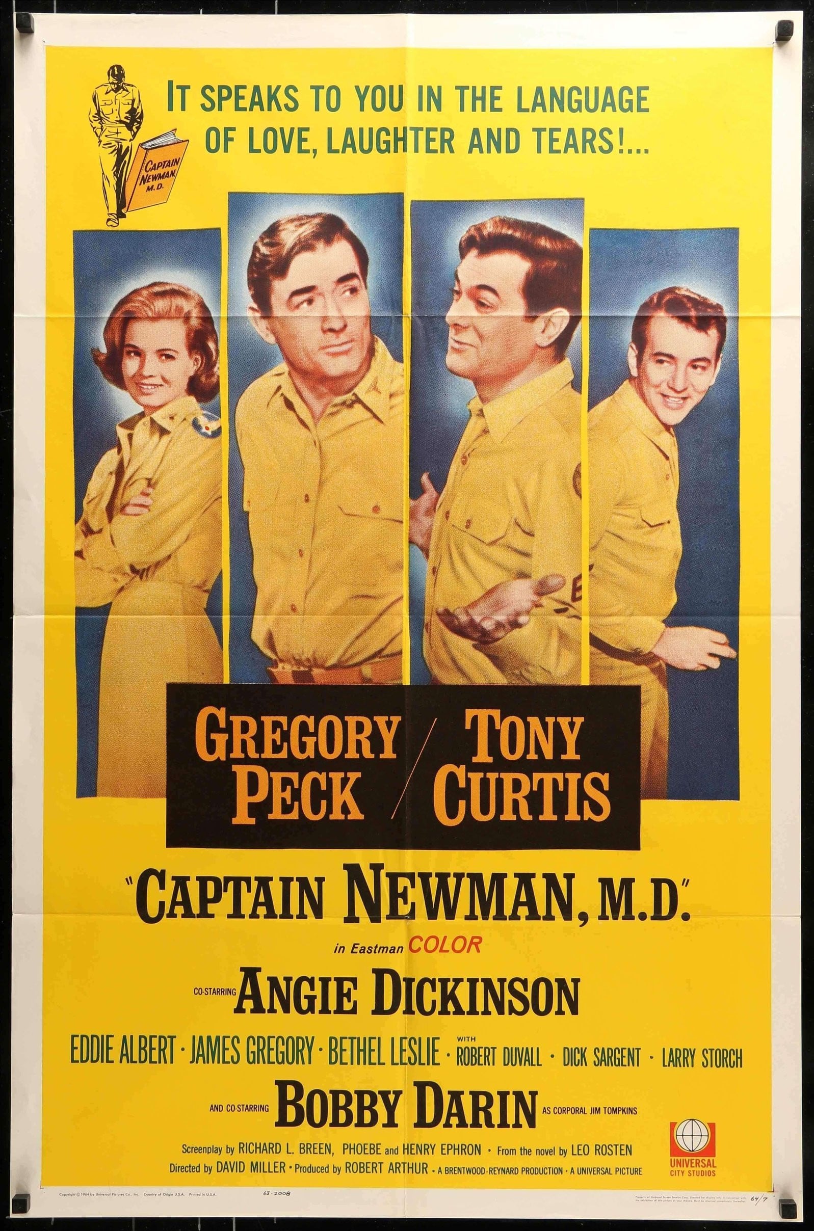 Captain Newman, M.D. (1964) Original One-Sheet Movie Poster - Original ...