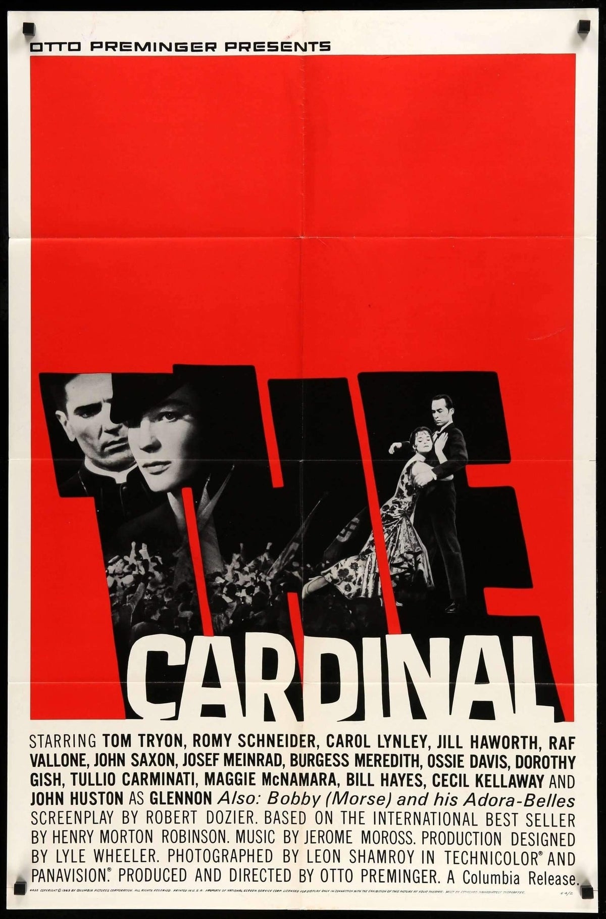 The Cardinal (1963) Original One-Sheet Movie Poster - 27" x 41 ...