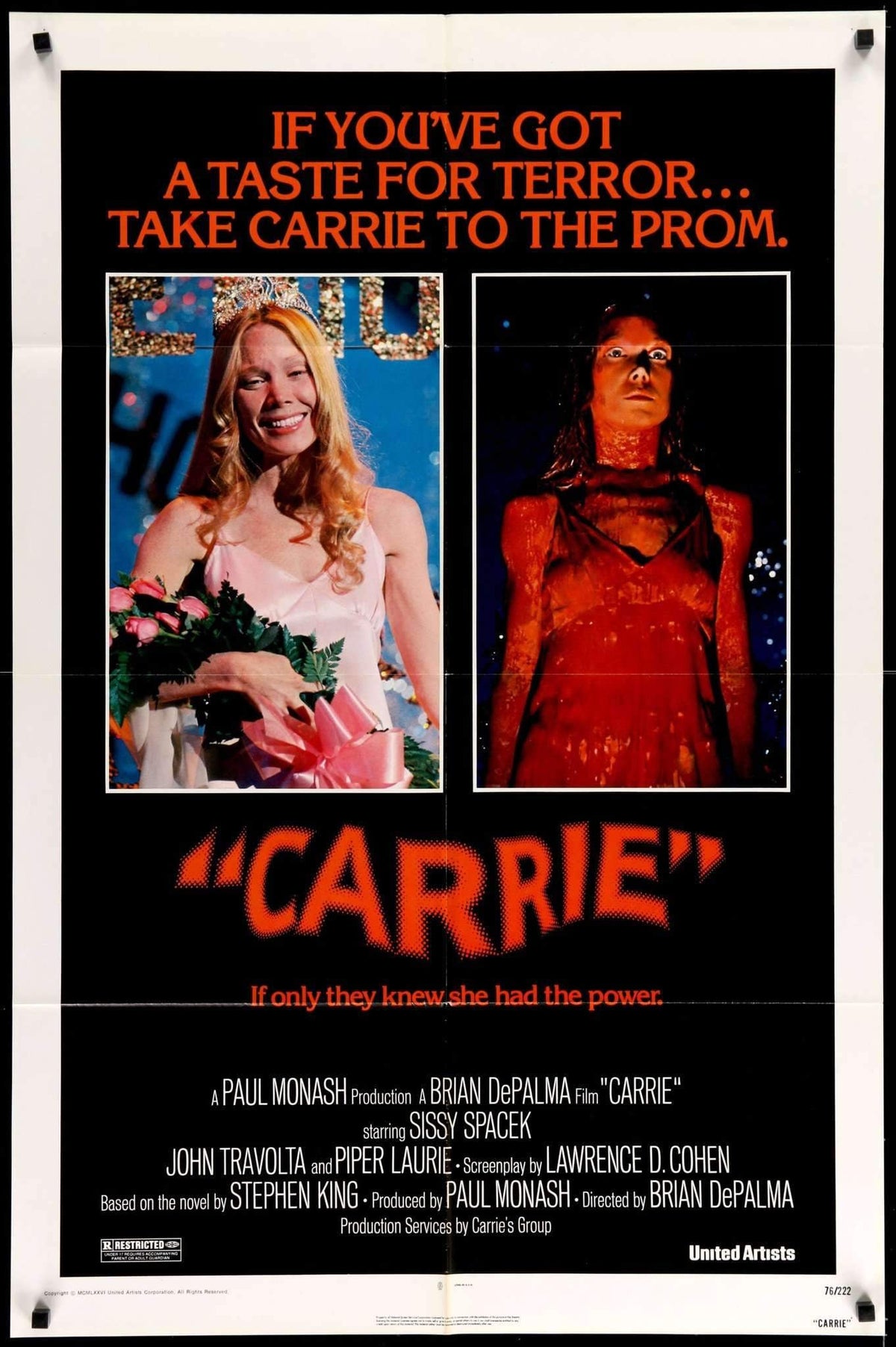Carrie (1976) Original One-Sheet Movie Poster - Original Film Art ...