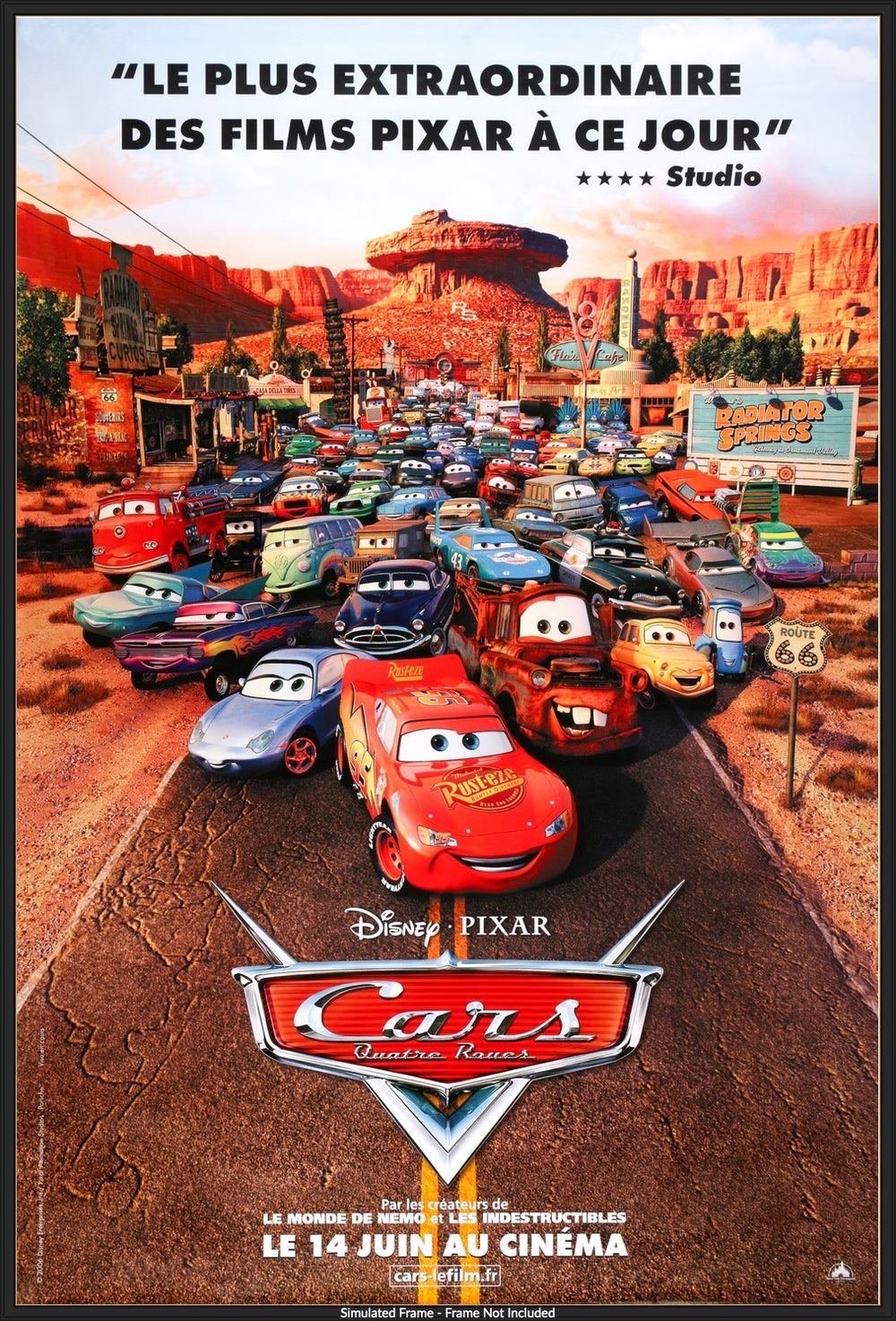 Cars (2006) Original French Grande Movie Poster - Original Film Art ...