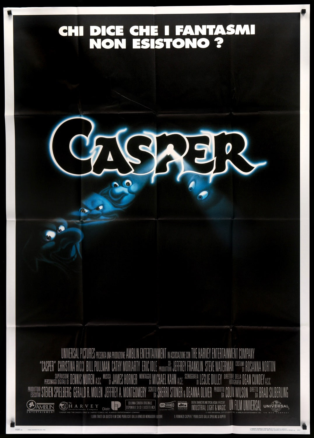 Casper 1995 Poster Casper” (Teaser / Advance Version) Original Quad