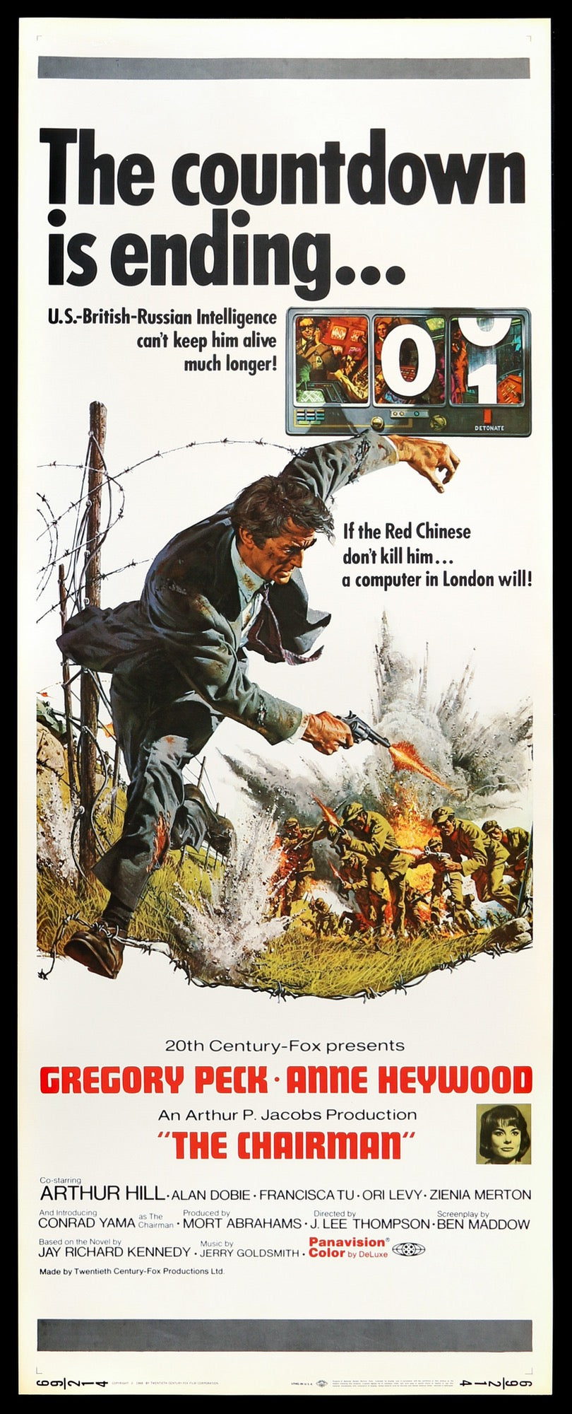 The Chairman (1969) Original Insert Movie Poster - Original Film Art ...