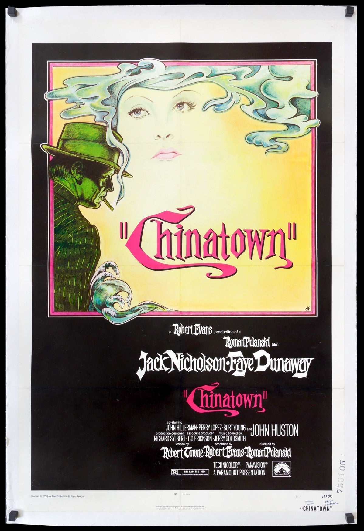 Chinatown (1974) Original One-Sheet Movie Poster - Original Film Art ...