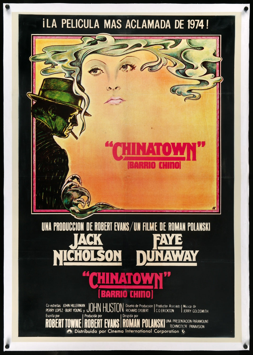 Chinatown (1974) Original South American One-Sheet Movie Poster ...
