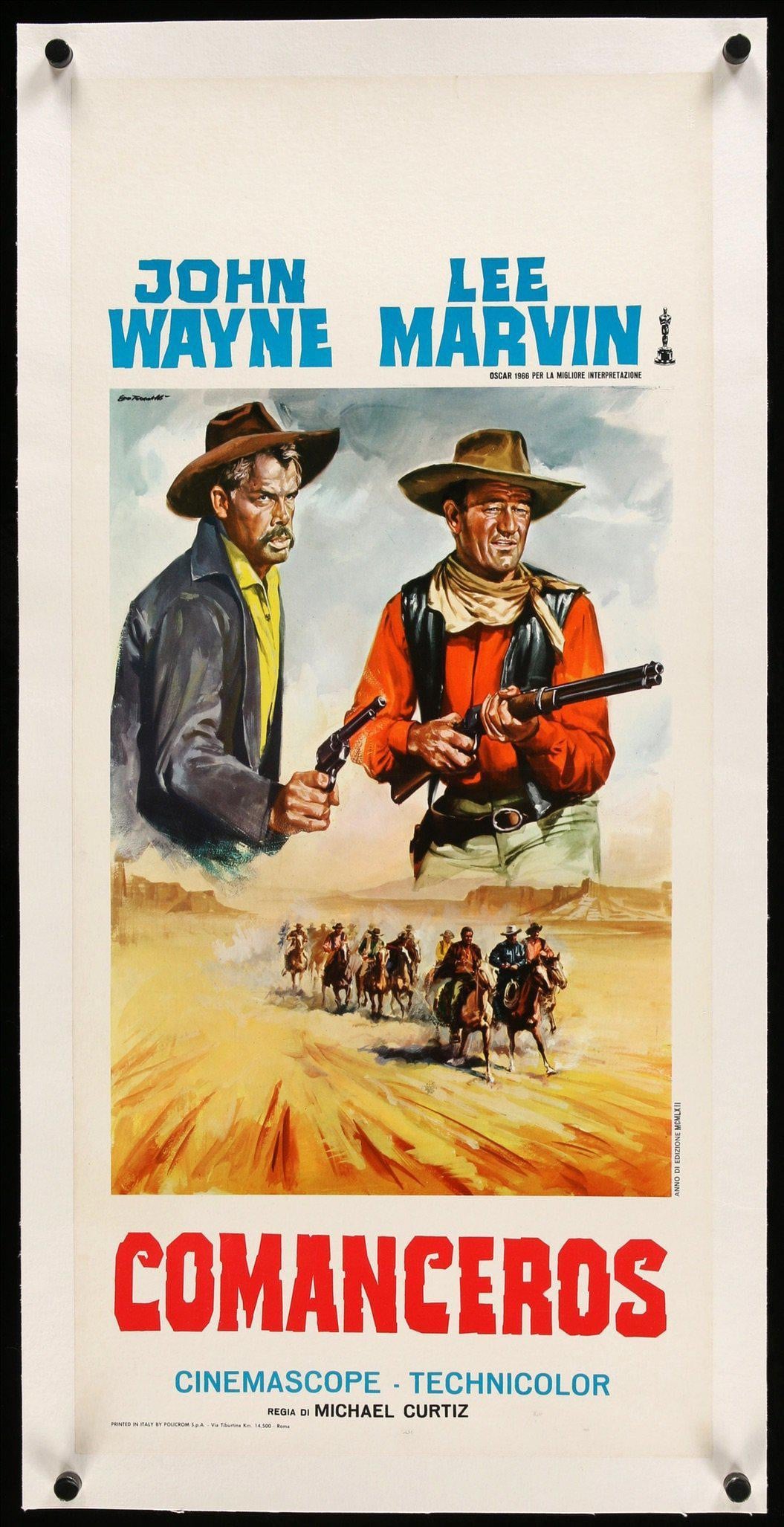 Comancheros (1961) Original Linen-Backed Italian Movie Poster ...