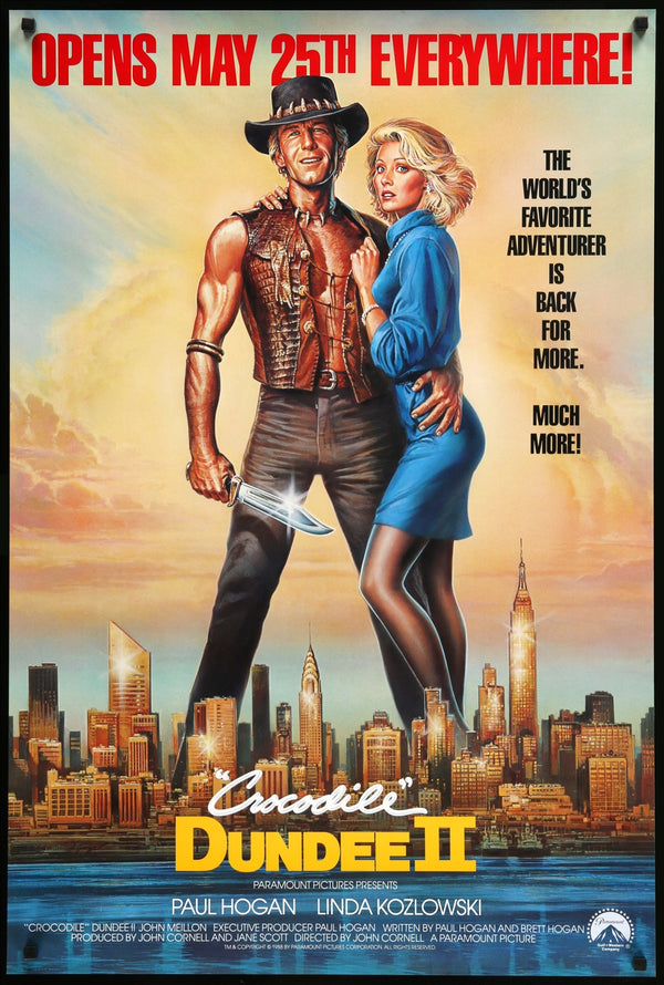 Crocodile Dundee 2 (1988) Original One-Sheet Movie Poster - Original ...
