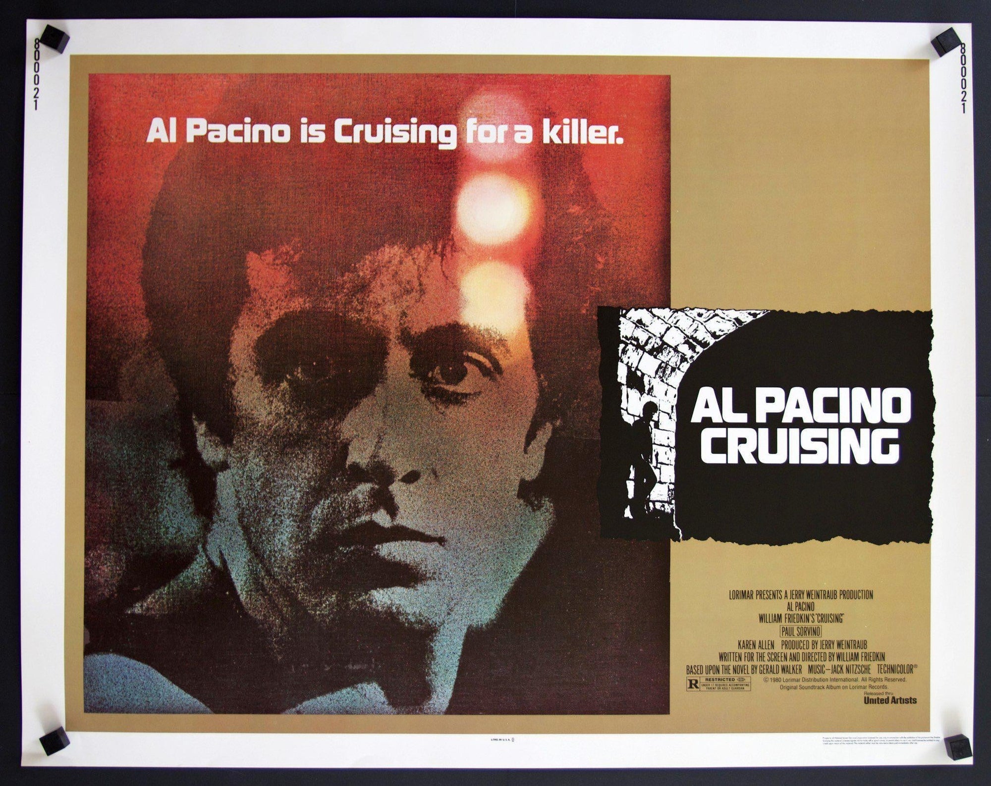 Cruising (1980) Original Half Sheet Movie Poster - Original Film Art - Vintage Movie Posters