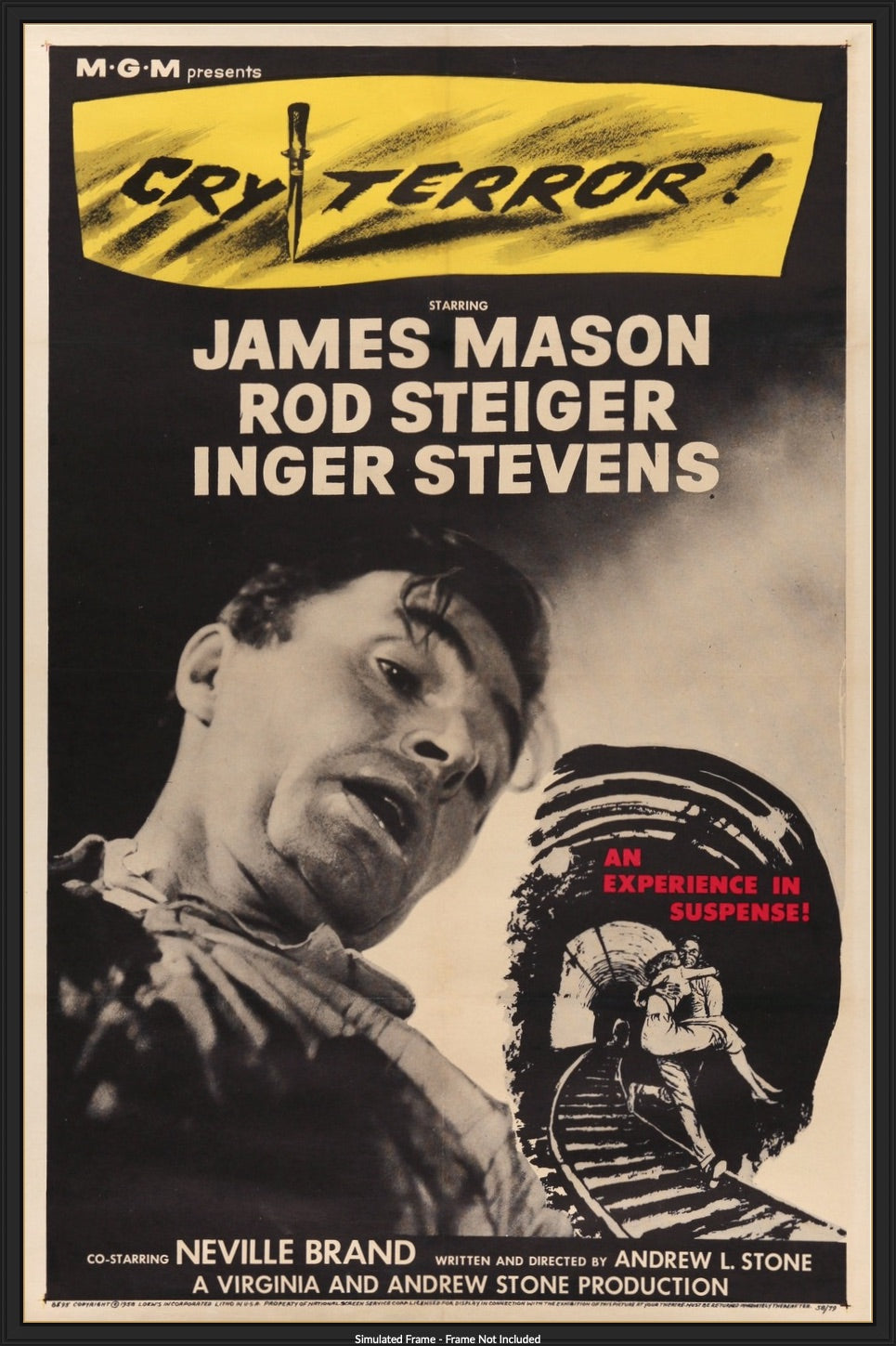 Cry Terror! (1958) Original One-Sheet Movie Poster - Original Film Art ...