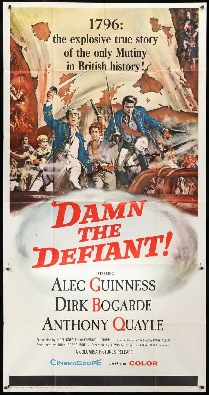 Damn the Defiant! (1962) Original Three-Sheet Movie Poster - Original ...