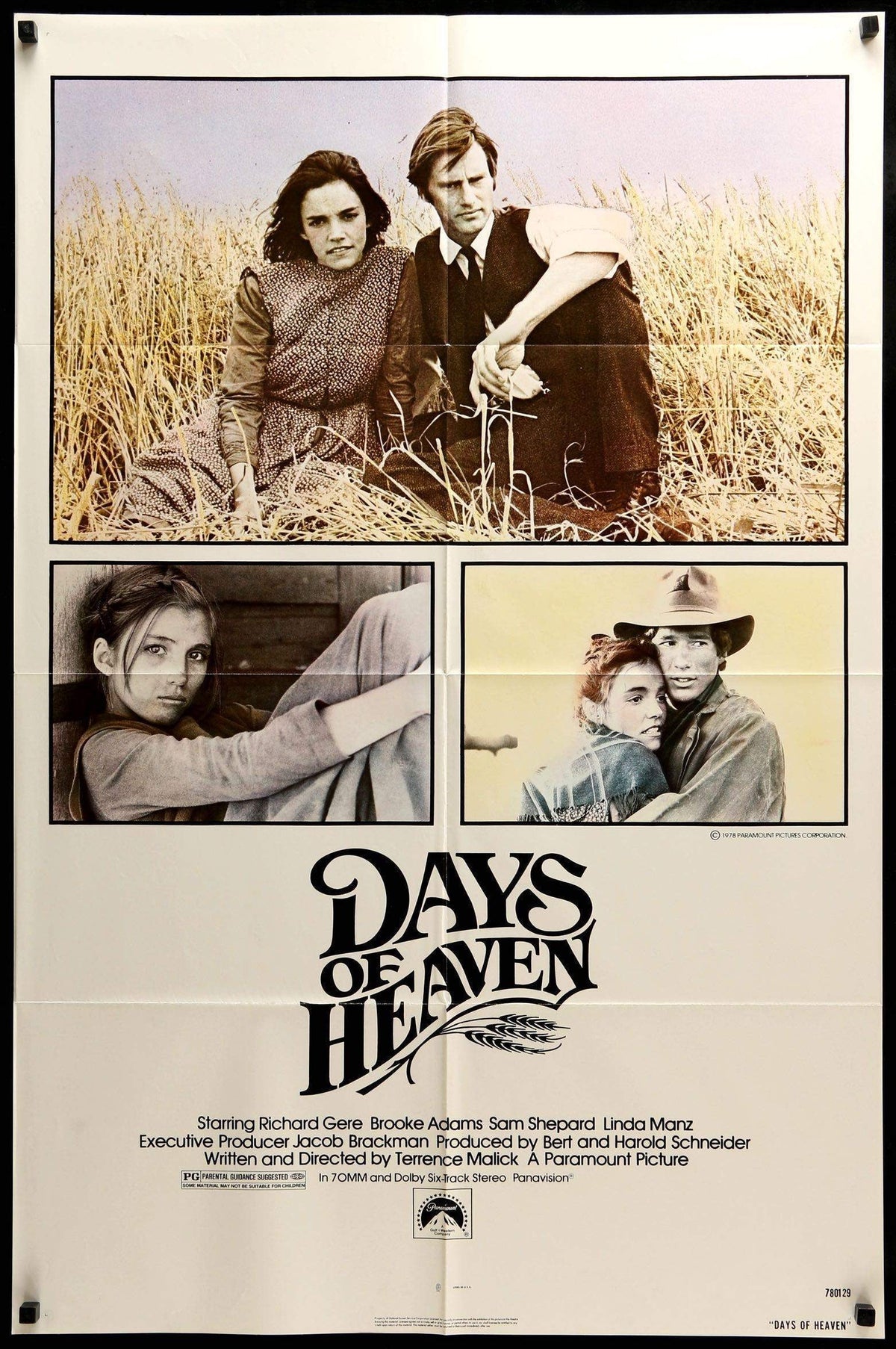 Days of Heaven (1978) Original One-Sheet Movie Poster - Original Film ...