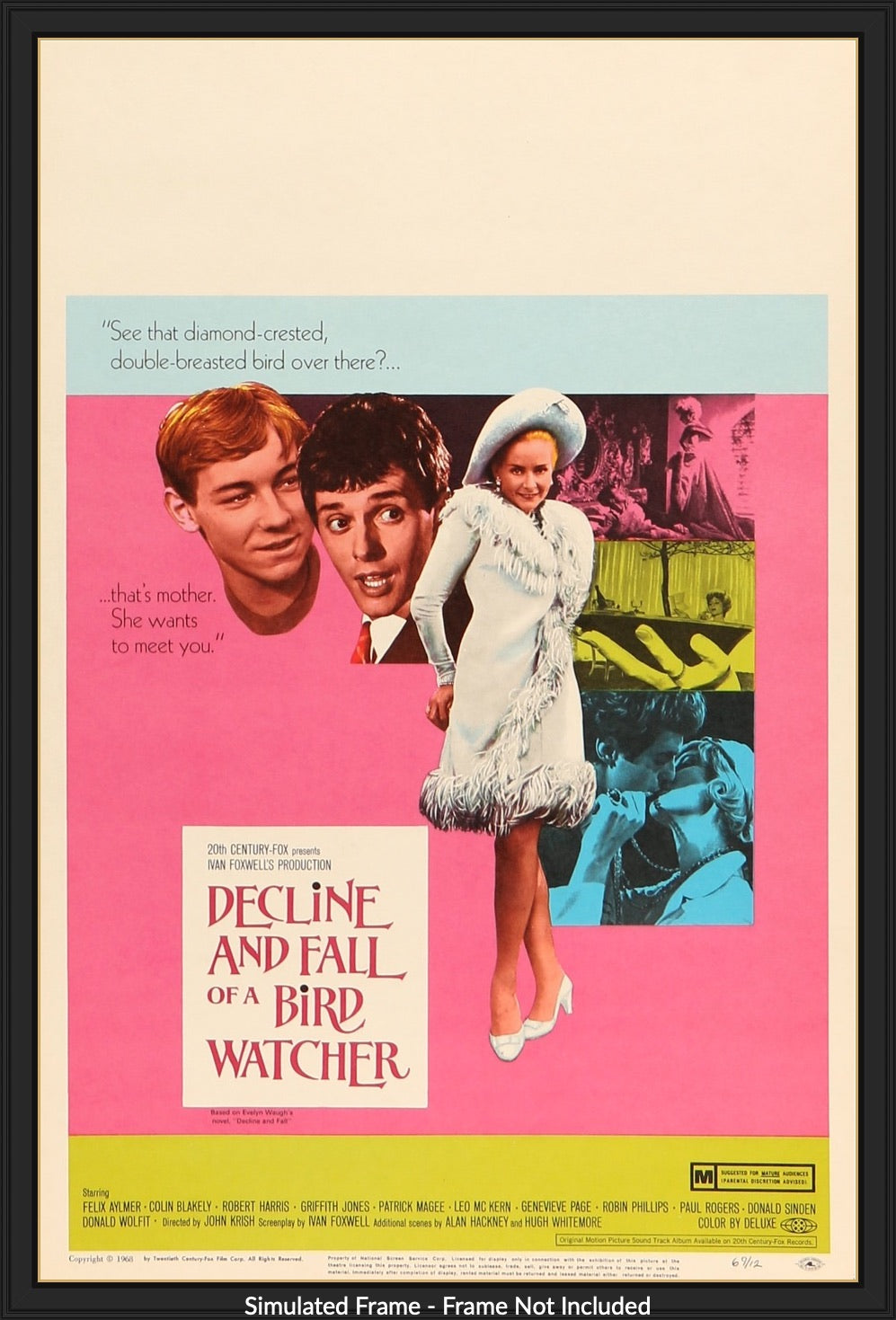 Decline and Fall of a Bird Watcher (1968) Window Card Movie Poster ...