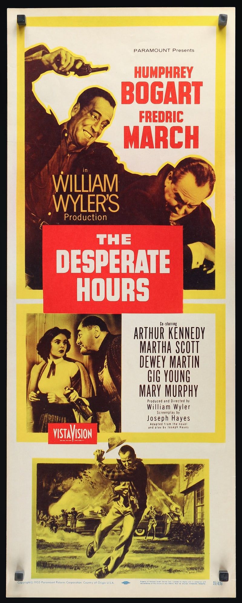The Desperate Hours (1955) Original Insert Movie Poster - Original Film ...