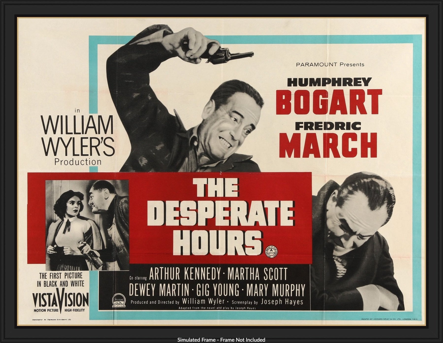 The Desperate Hours (1955) Original British Quad Movie Poster ...